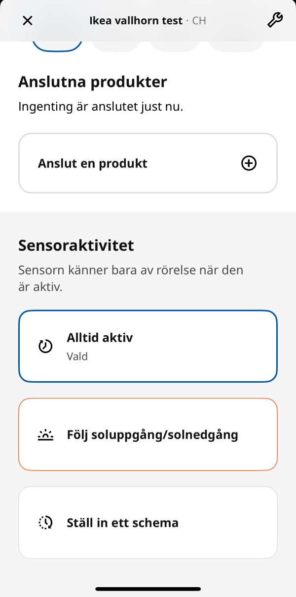 IKEA VALLHORN Rörelsesensor installation i DIRIGERA - Teknik i Hemmet